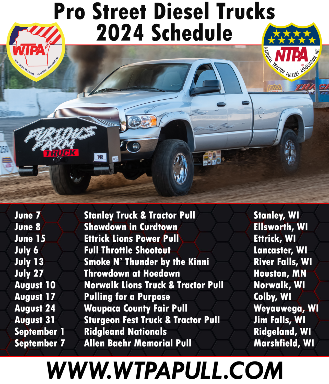 2024 Class Schedules – Wisconsin Tractor Pullers Association