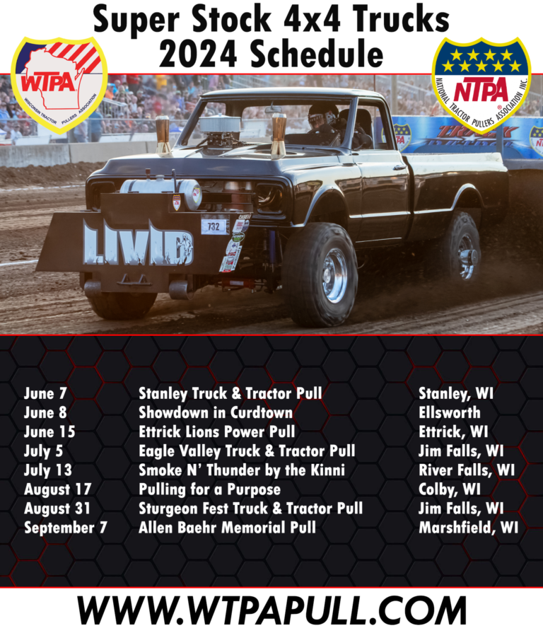 2024 Class Schedules – Wisconsin Tractor Pullers Association