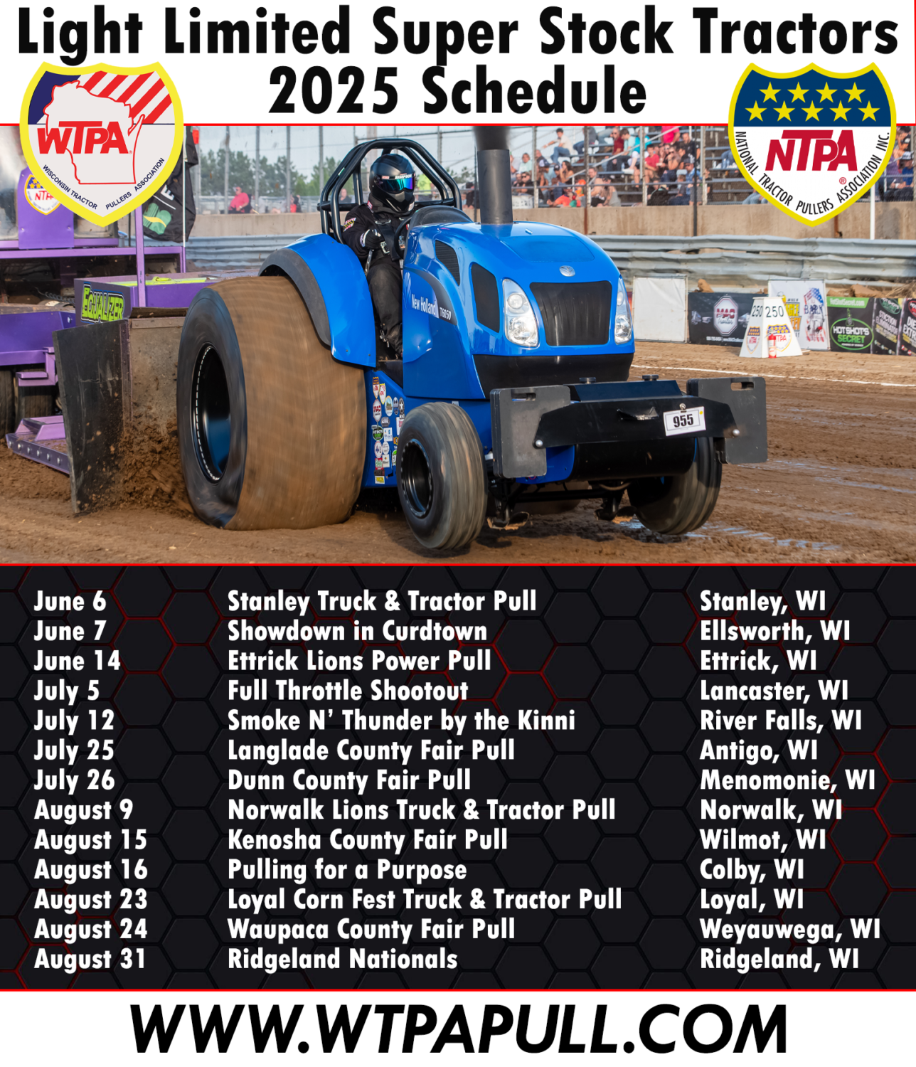 2025 Class Schedules – Wisconsin Tractor Pullers Association